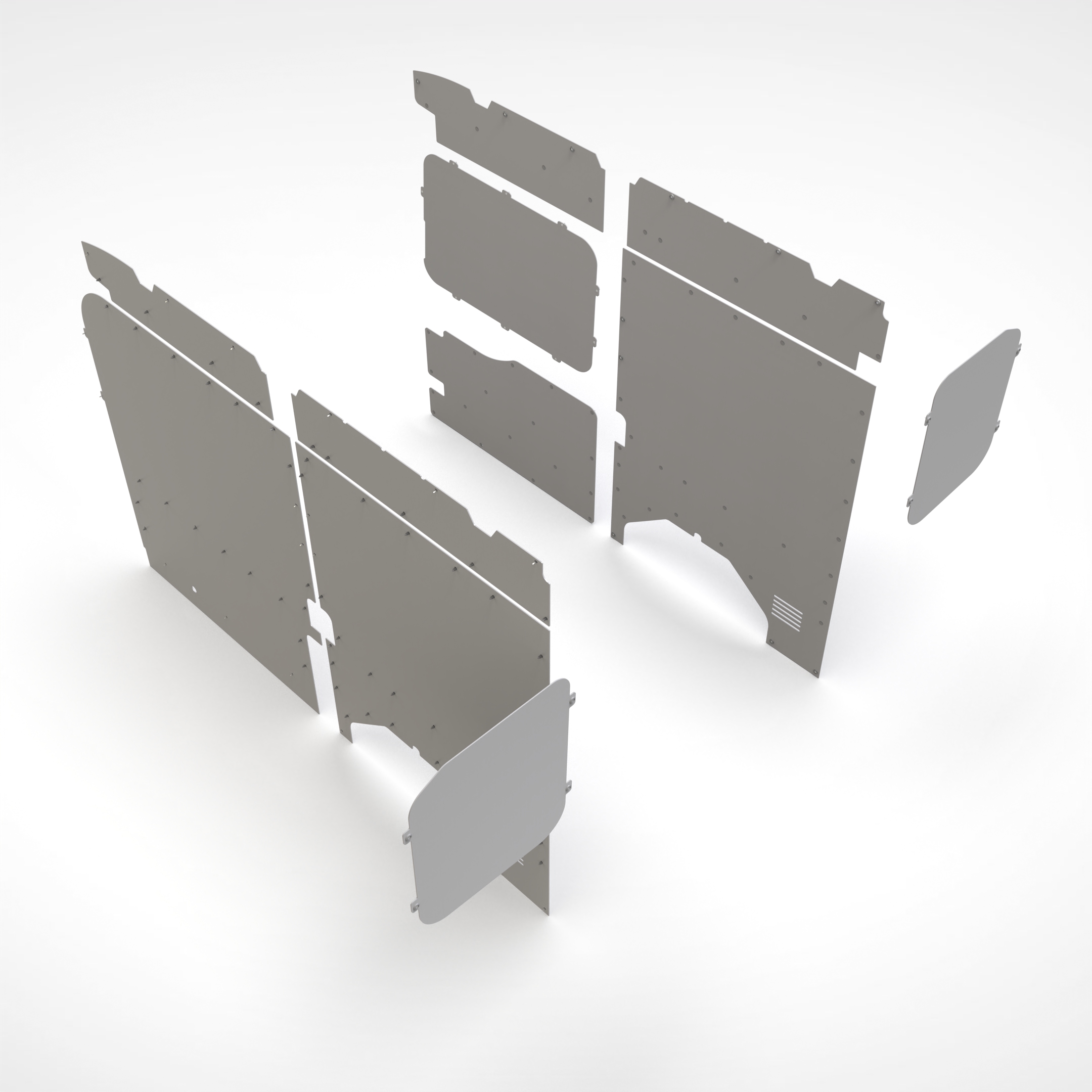 Polypropylen-Verkleidung Ford Transit 2014-2026 L2H3 mit 1 seitentür ...